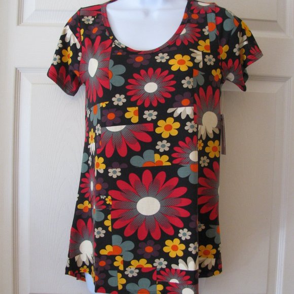 LuLaRoe | Tops | 25 Lularoe Classic T Xxs 2xs Nwt 35 Bold Flower Print ...